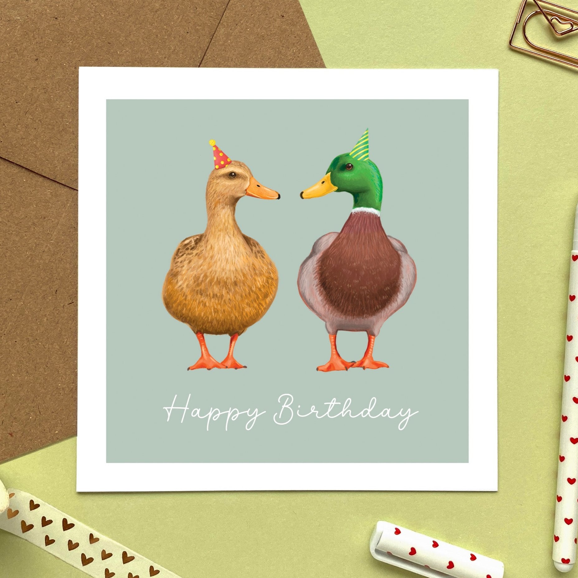 Ducks Birthday Card | Lilac Kitten Designs