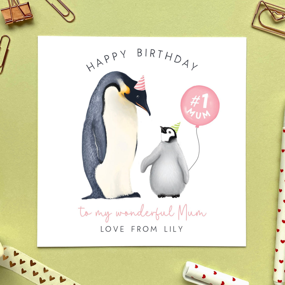 Birthday Card Sister Funny Penguin Birthday Card - Templates Greeting Cards