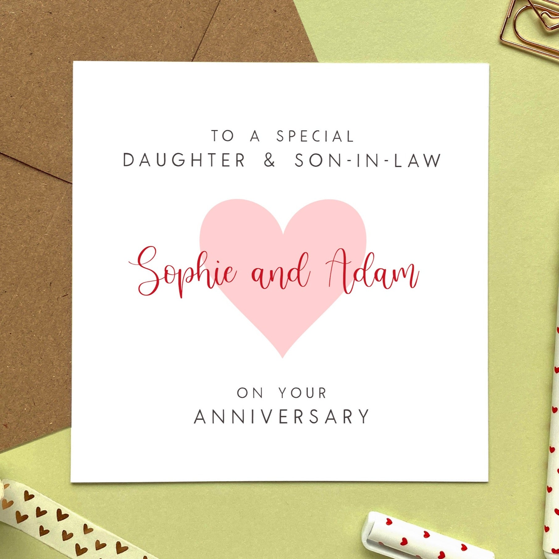 Personalised Anniversary Cards for Couples | Lilac Kitten Designs