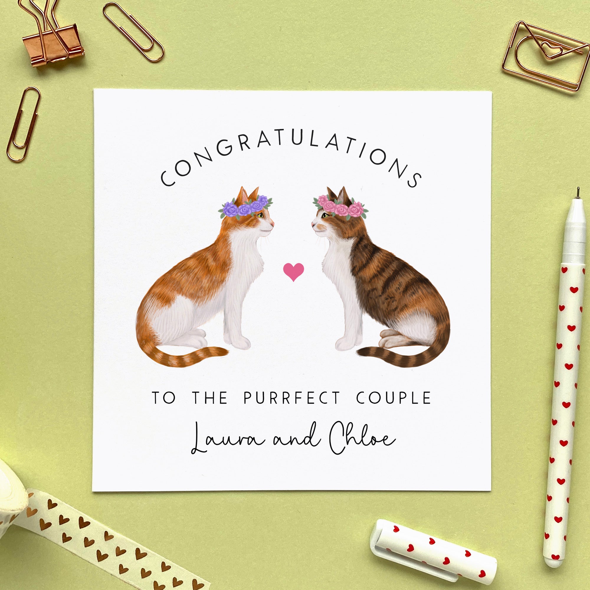 Two Cats Getting Married