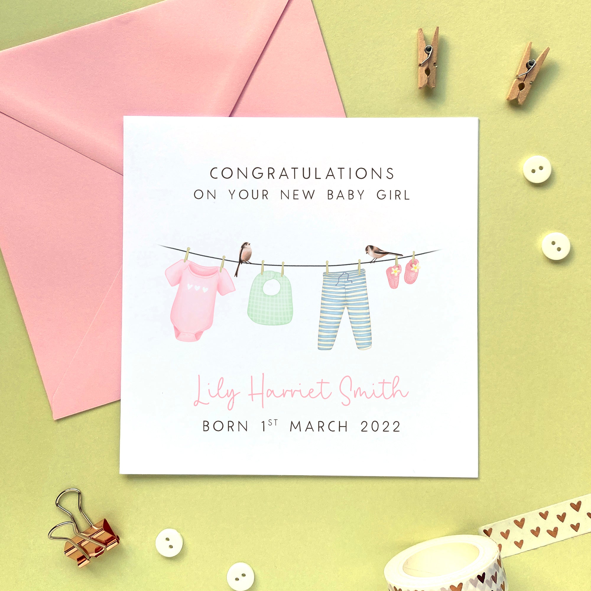 Congratulations Baby Girl Granddaughter